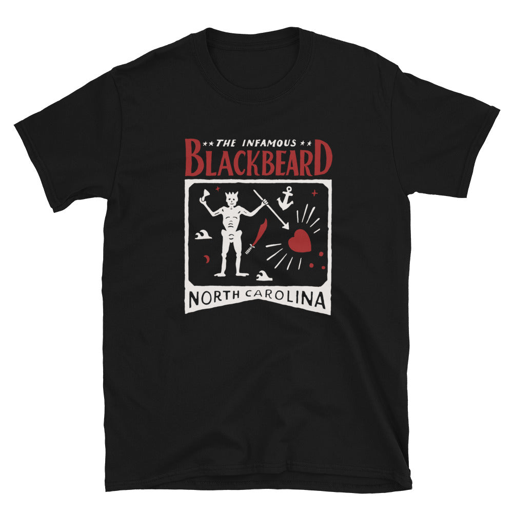 Blackbeard Pirate Ocracoke Island T Shirt – OBX Stuff