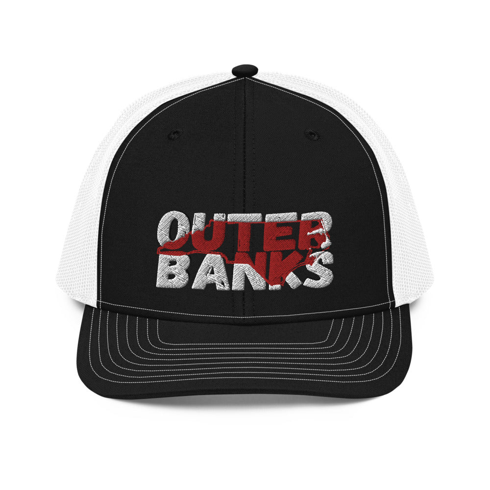 Outer Banks NC Map Cutout Richardson Hat – OBX Stuff